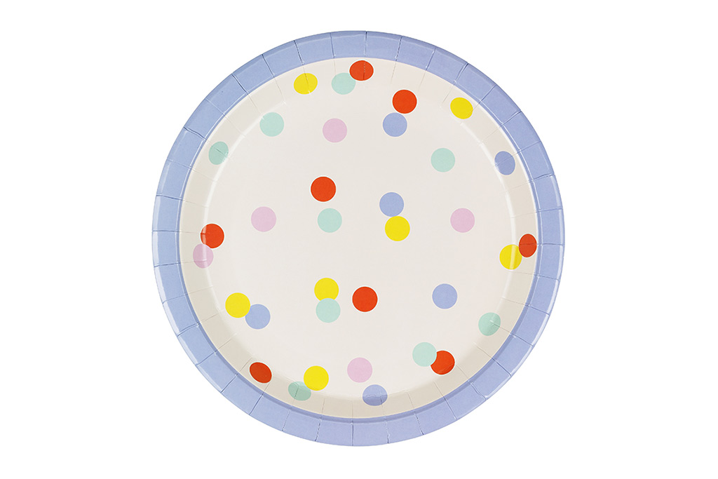 Tanjiri Pastelne tačkice 23cm – 6 kom