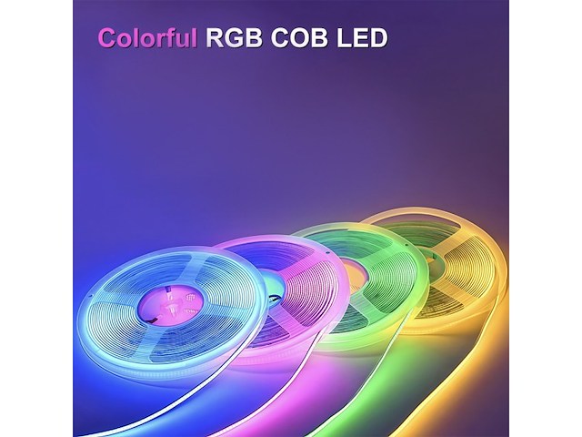 Premium RGB COB LED Traka 12V / 576 LED/m Efekat Neona