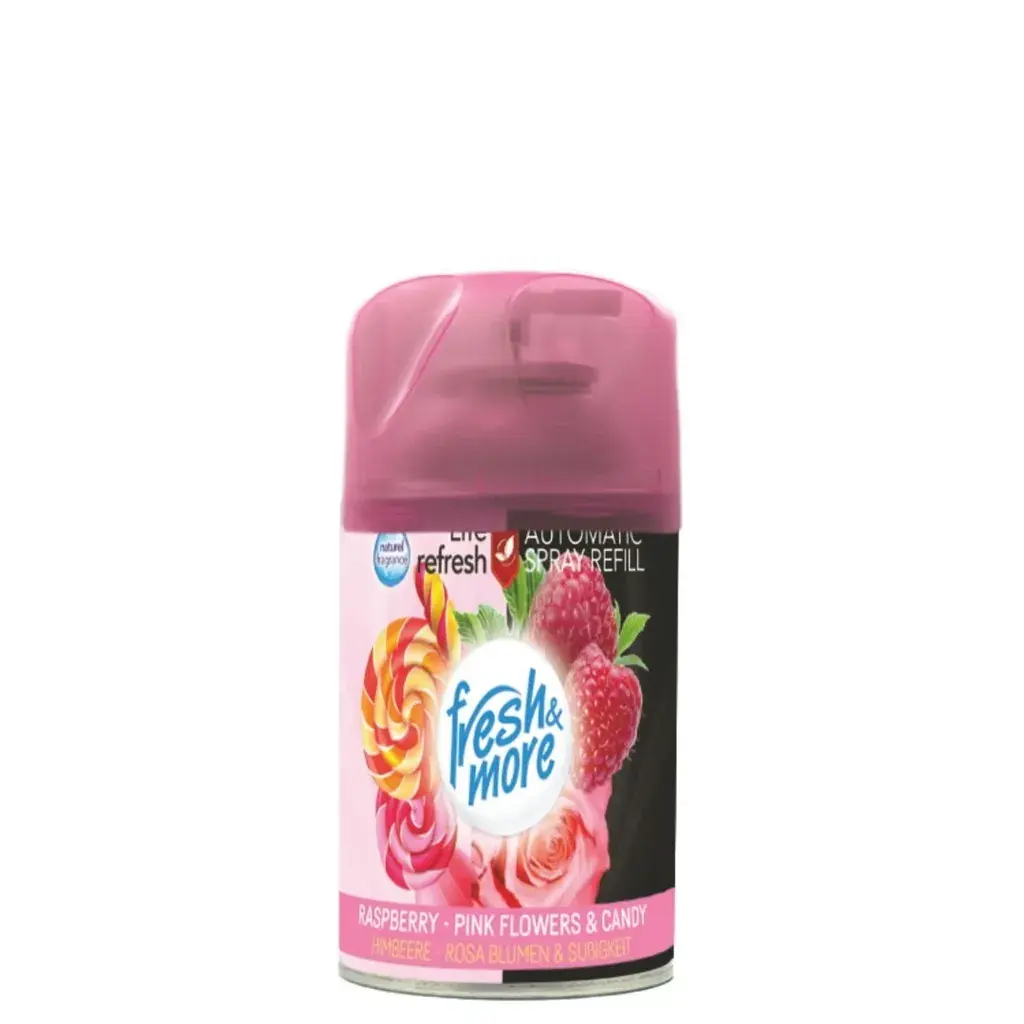 Fresh & More Dopuna za automatski osveživač prostora Raspberry & Pink Flowers & Candy, 250 ml
