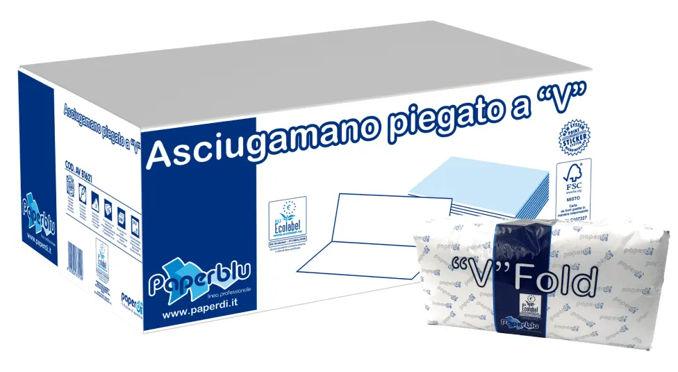 PABERBLU Složivi papirni ubrus V210, Celuloza, Dvoslojni, 15 pakovanja