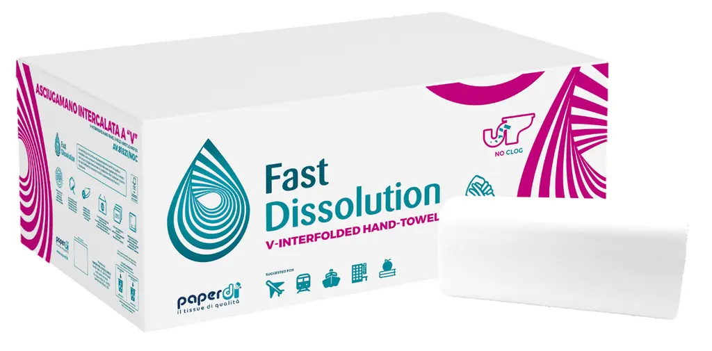 PAPERBLU Složivi papirni ubrus Fast Dissolution, Dvoslojni, 20 pakovanja