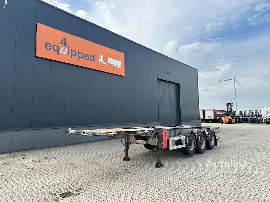 Van Hool 20FT/30FT ADR CHASSIS / galvanized / BPW DRUM / liftaxle / NL-ch poluprikolica za prevoz kontejnera