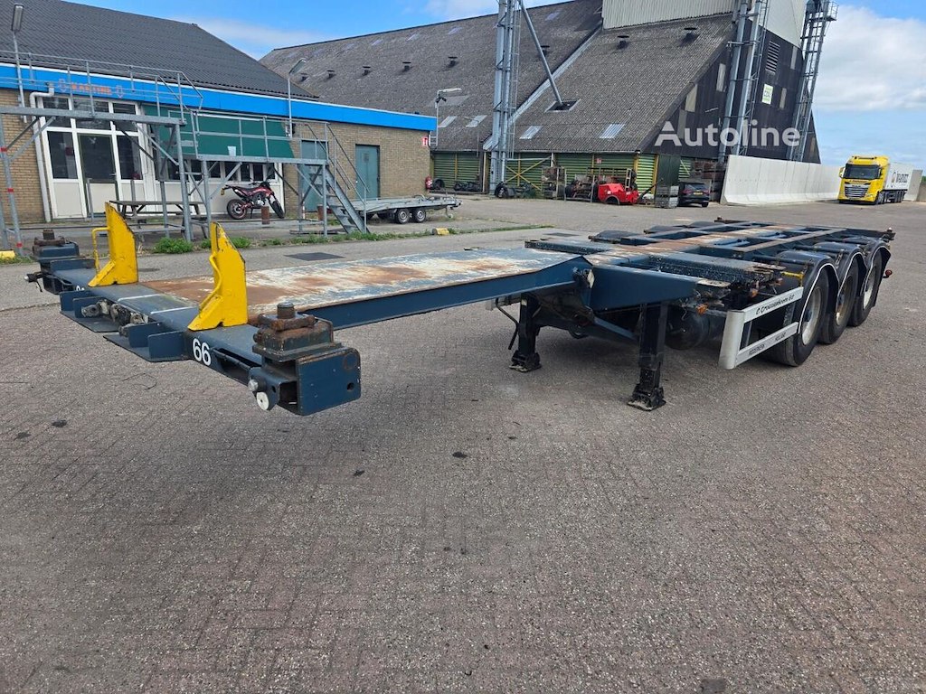 Nooteboom ROR - Drum Nooteboom container chassis - 3 ROR axles - Drum brak poluprikolica za prevoz kontejnera