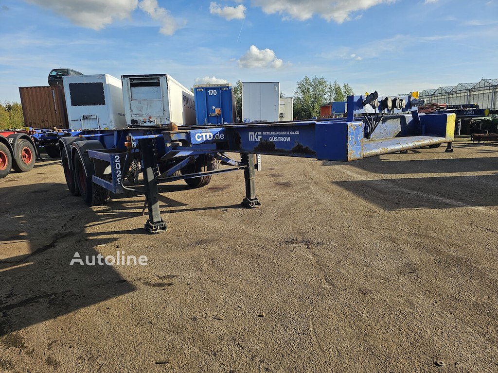MKF METALLBAU CS 20 / STEEL SUSPENSION/ ROR DRUM. poluprikolica za prevoz kontejnera