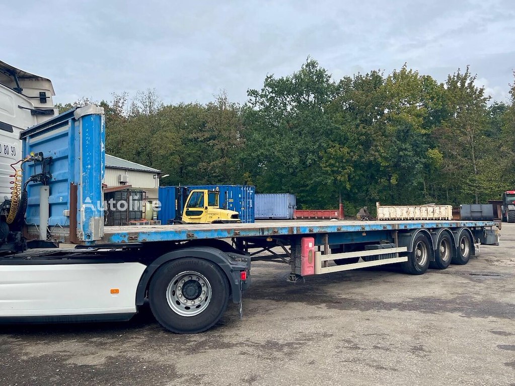 Fruehauf TX34CW 3-axle open cargo bed poluprikolica sa ravnom platformom