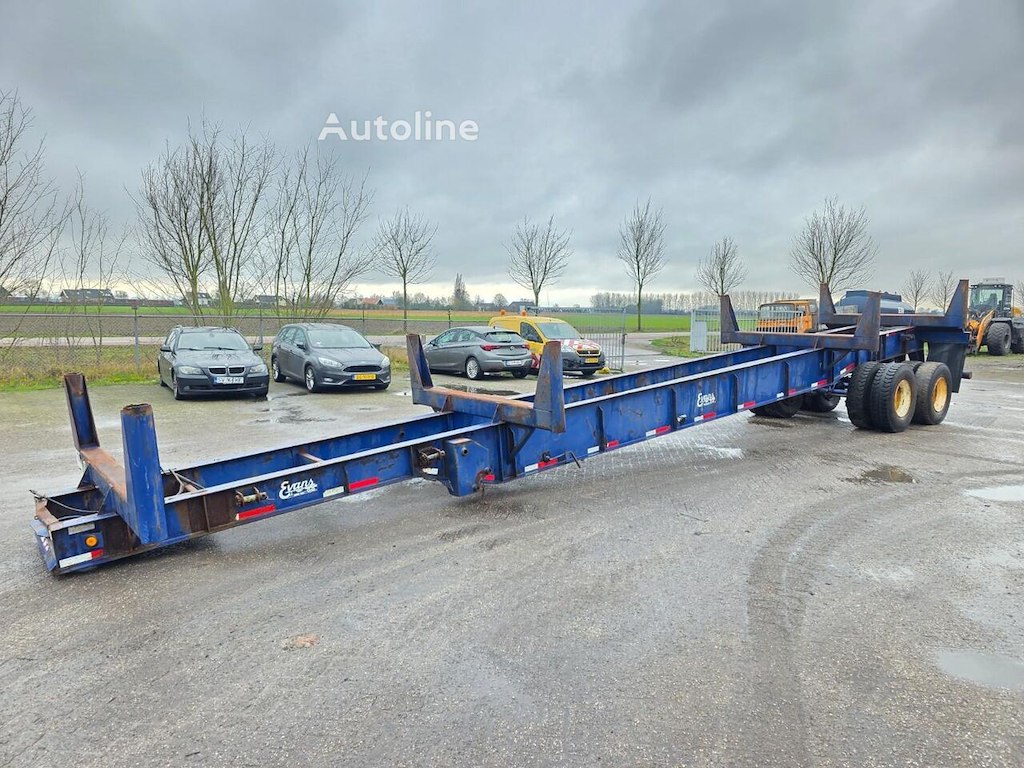 Evans Trailers Wide spread - 8 Tires - Drumbrakes - Steelspring poluprikolica za prevoz drva