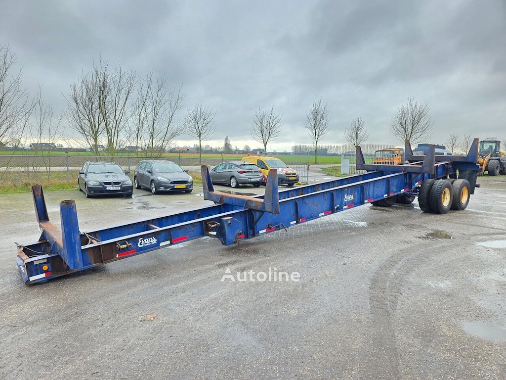 Evans Trailers Wide spread - 8 Tires - Drumbrakes - Steelspring poluprikolica za prevoz drva