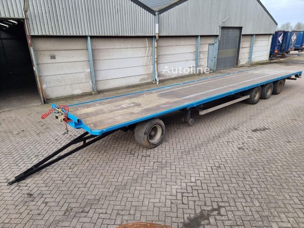 Van Hool 13.60 M LONG flatbed trailer - 13.6 meters - Air suspension - 44 prikolica platforma