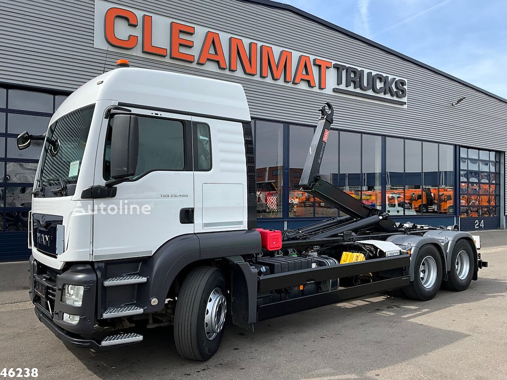 MAN TGS 28.460 Euro 6 20 Ton haakarmsysteem kamion rol kiper