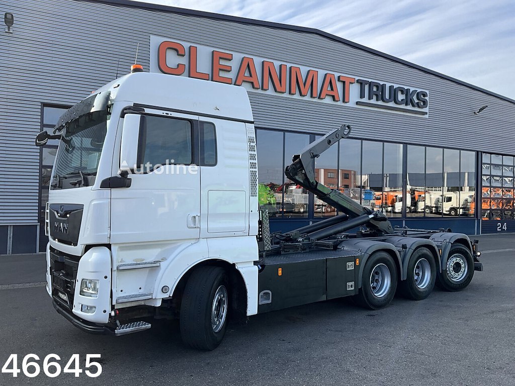 MAN TGX 35.510 8x4 Hyvalift 22 Ton haakarmsysteem kamion rol kiper