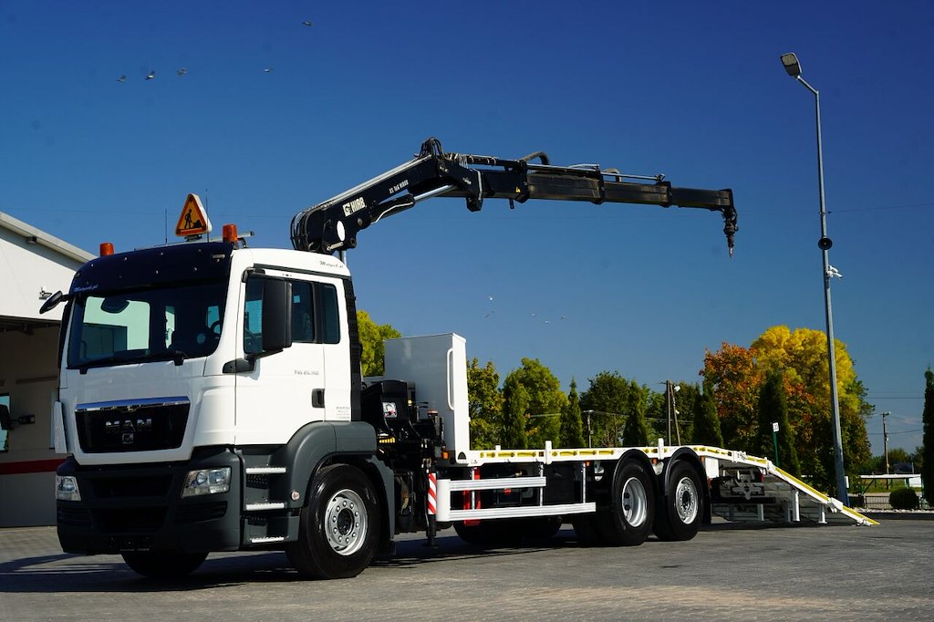 MAN TGS 26.360 / 6x2 / LAWETA - 7,5 M / HDS HIAB 166 B- 3 / MAX UDŹW šlep auto