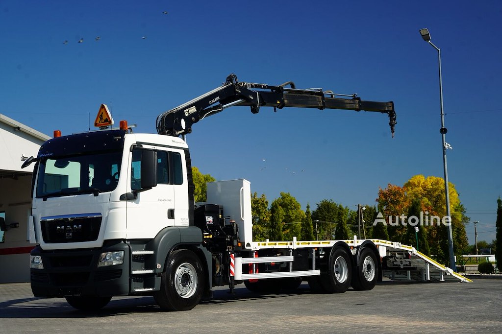 MAN TGS 26.360 / 6x2 / LAWETA - 7,5 M / HDS HIAB 166 B- 3 / MAX UDŹW šlep auto