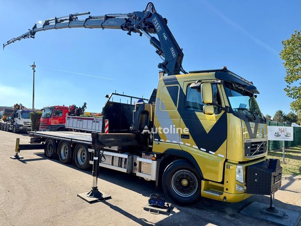 Volvo FH 420 8x4 + 30m! CRANE FASSI F660 (6x) + JIB (4x) - FRONT-STAB kamion platforma