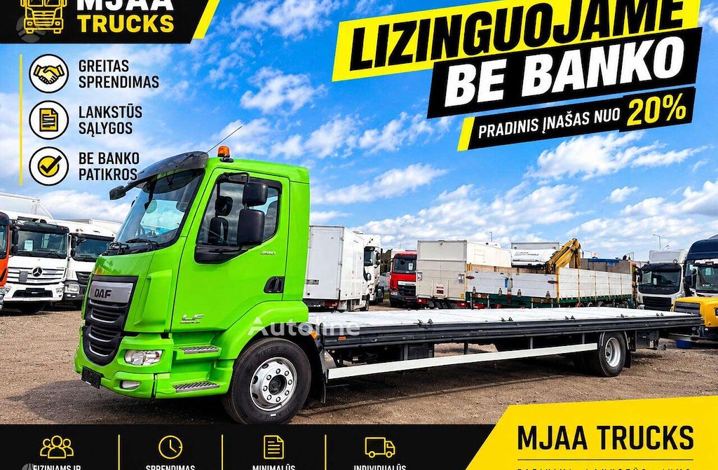 DAF LF 290 16T 10.1m ilgio Platforma kamion platforma