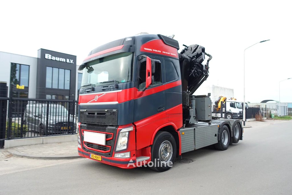 Volvo FH 540 6X2 EURO 6 / HMF 5020 + FLY JIB KRAAN / 50 TM KRAAN / LIE tegljač