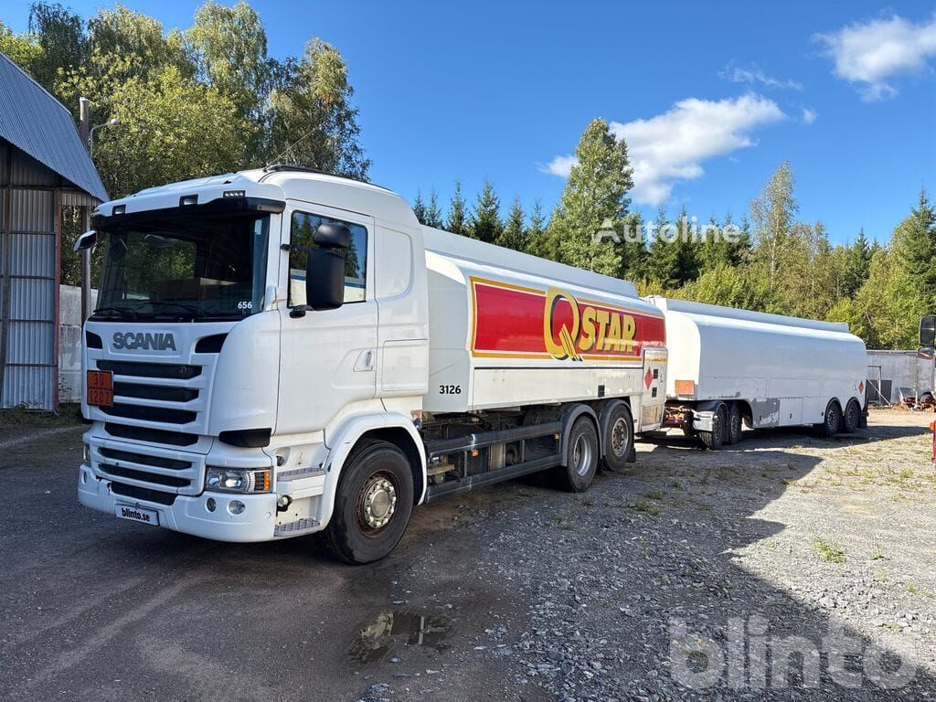 Prodaje se Scania R490LB autocisternu za gorivo na aukciji + prikolica cisterna za gorivo