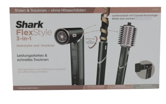 Shark FlexStyle 3-u-1 Hair Styler & Dryer Black