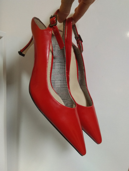 *ZARA*Ko NOVE,1 OBUVENE,Krv Crvene,KOZNE,39/40