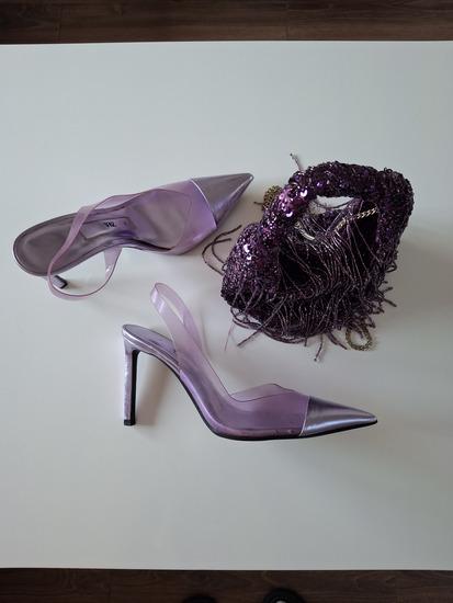 Zara purple set - salonke i torba