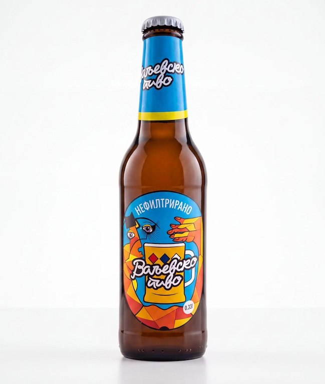 Valjevsko Pivo Nefiltrirano 0,33L Nep.amb. u pakovanju od 12 kom