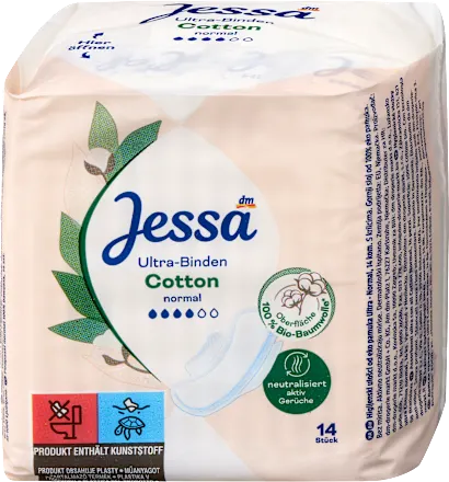 Jessa
Ultra pamučni ulošci sa krilcima Cotton - normal, 14 kom