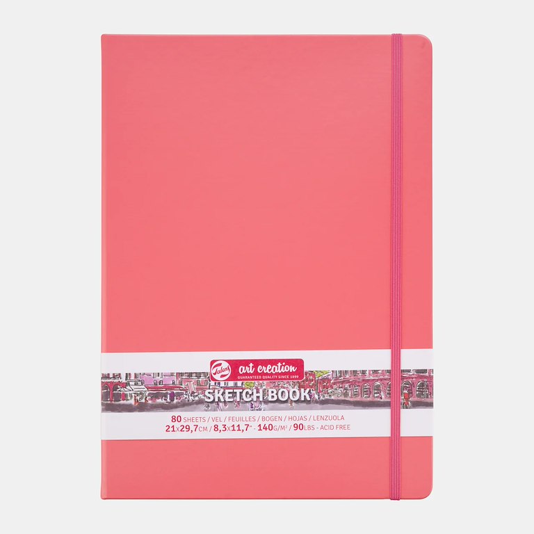 Blok za skiciranje Royal Talens Art Creation Coral 21 x 30 cm, 140 g, 80 listova