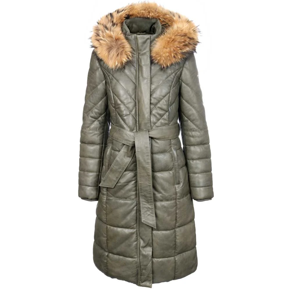 INVENVENTO KOZNA JAKNA JANA NEW – 701160-OLIVA