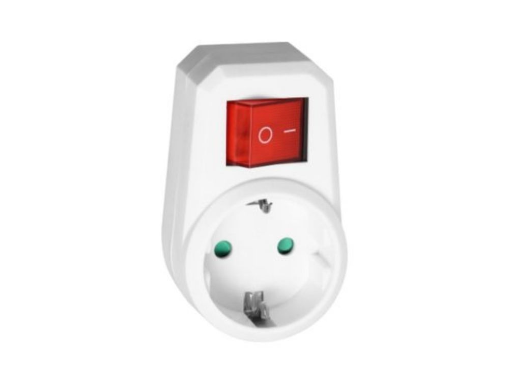 Razvodnik adapter sa prekidačem 1x2p+e or-ae-13188(gs)