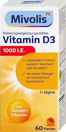 Mivolis
Vitamin D3, 1000 IU, dodatak ishrani, 60 kom
Dodatak ishrani
