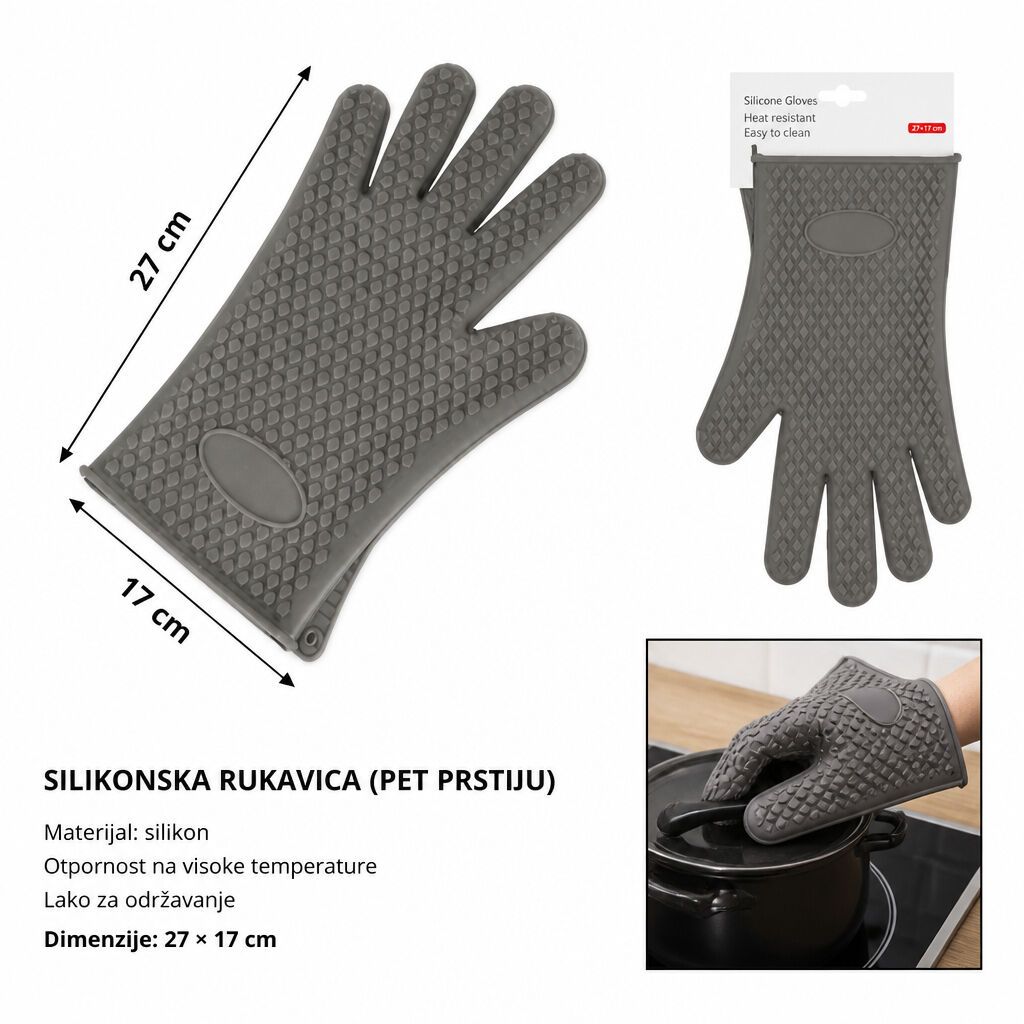 KMT Silikonske rukavice 5403770 - Materijal: silikon, otporan na