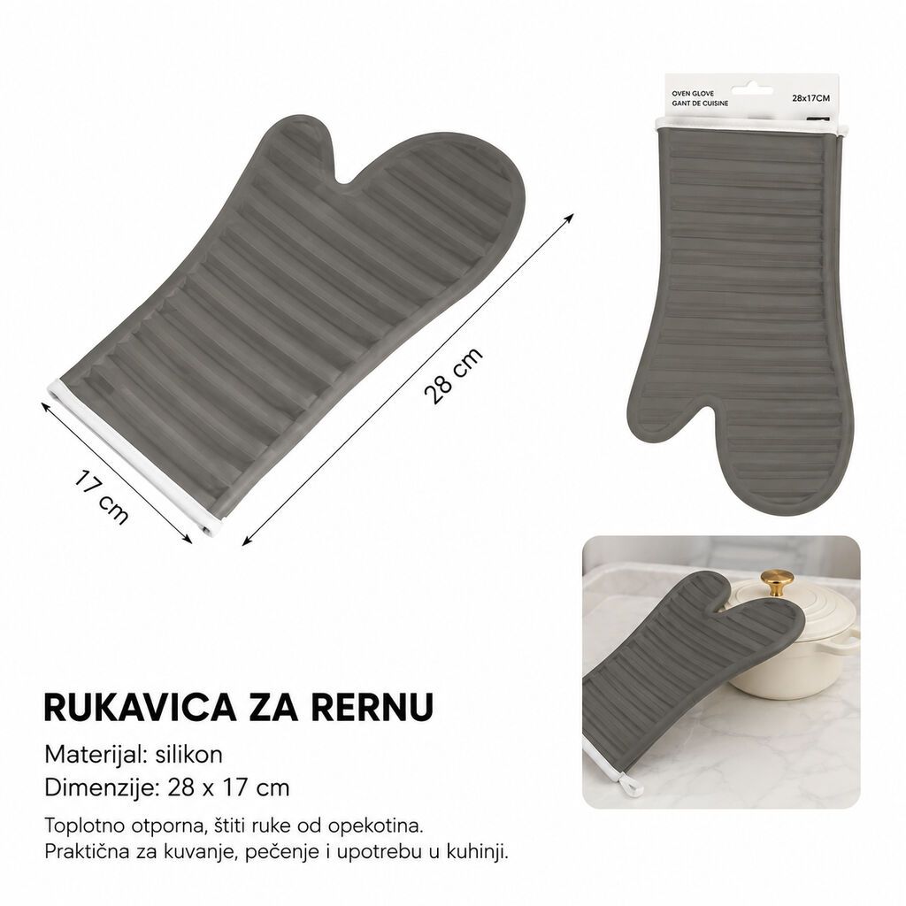 KMT silikonske rukavice 2416073 Silikonska rukavica za rernu