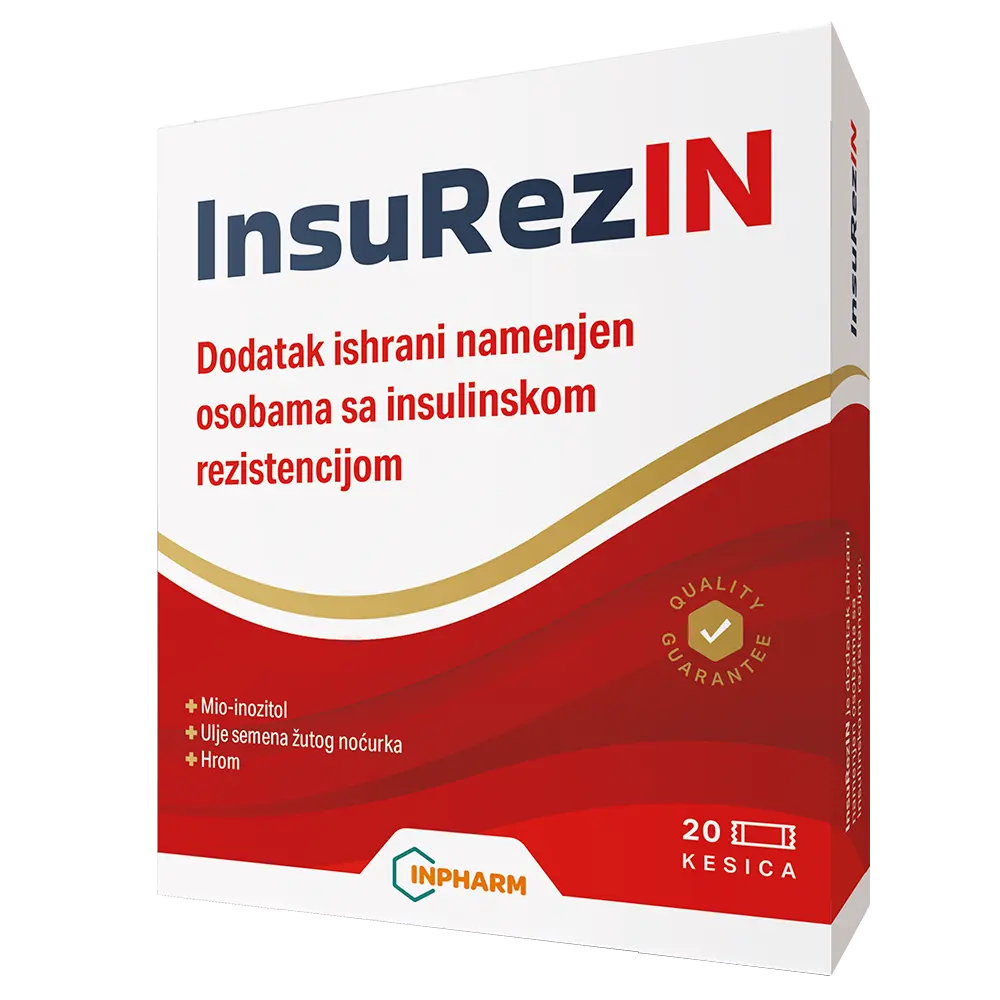 Inpharm Dodatak ishrani za insulinsku rezistenciju InsuRezIN, 20 kesica