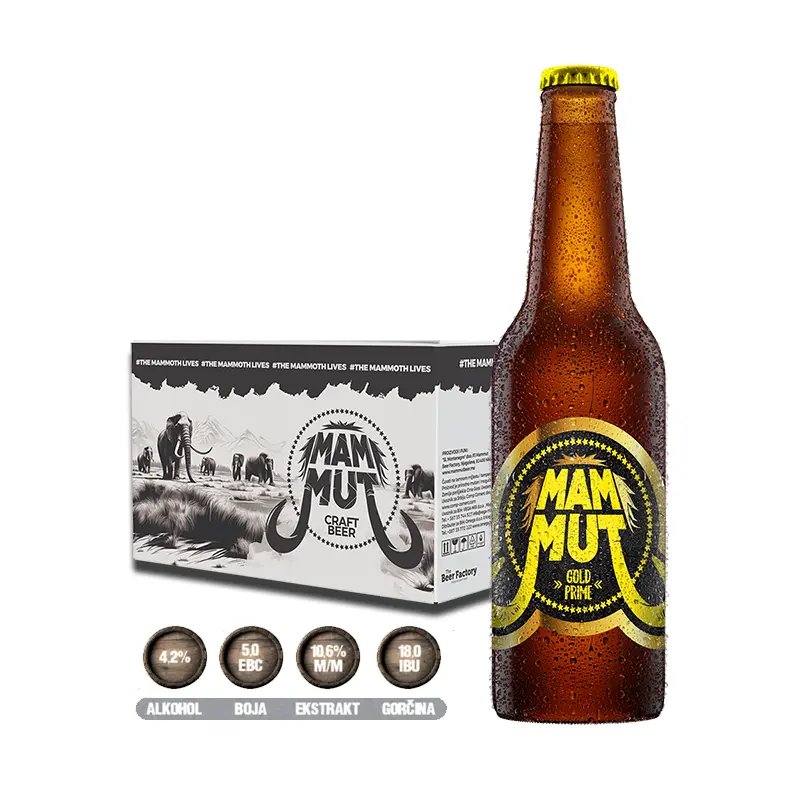 MAMMUT Pivo Craft Prime Gold, 4.2%Al, 0,33l