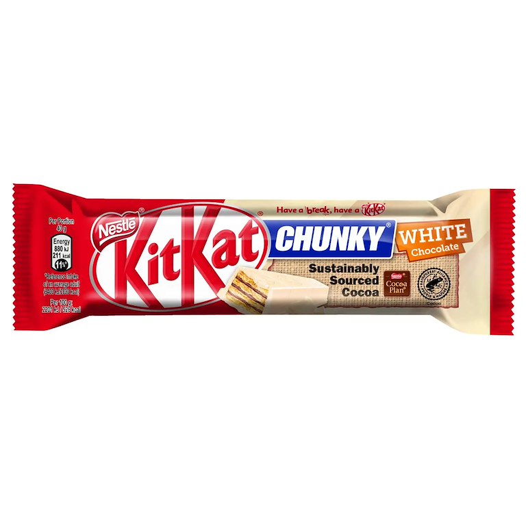 Kit Kat Čokoladica Chunky, Bela, 40g
