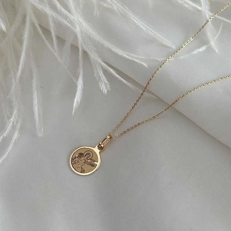 Beli Anđeo, ogrlica od žutog zlata