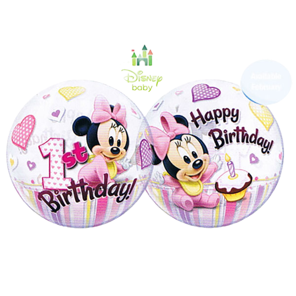 22" Bubble minnie 1st bday