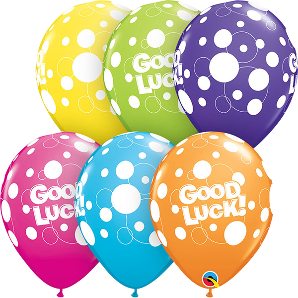 11"Good luck dots tropical