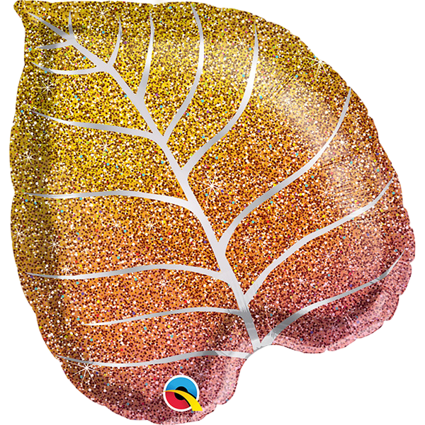 Supershape fall glitter ombre leaf