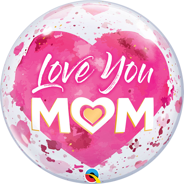 22" Bubble love you pink