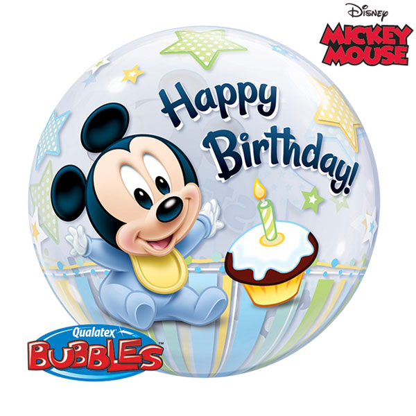 22" Bubble mickey 1st bday