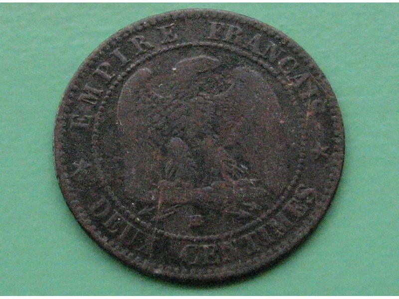 = FRANCUSKA - 2 Centimes - Napoleon III - 1854