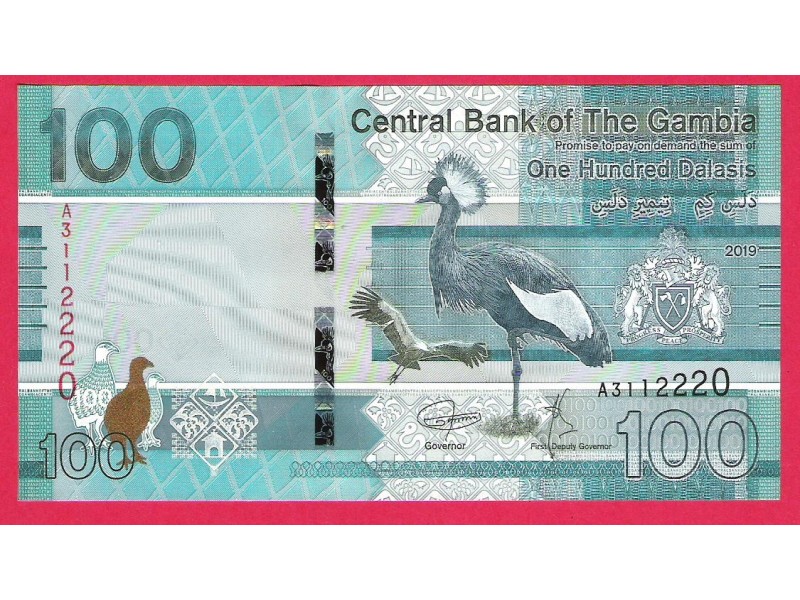 Gambia 100.Dalasis-2019 godina unc