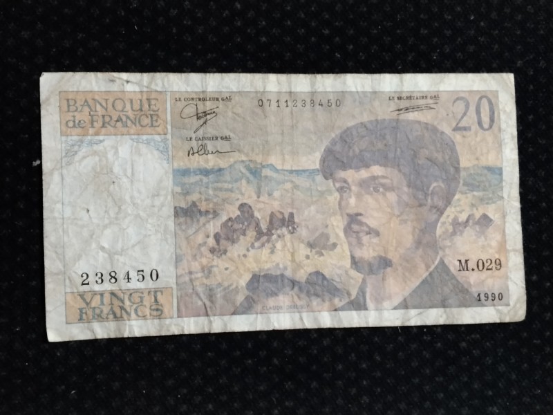 20 franaka 1990 francuska
