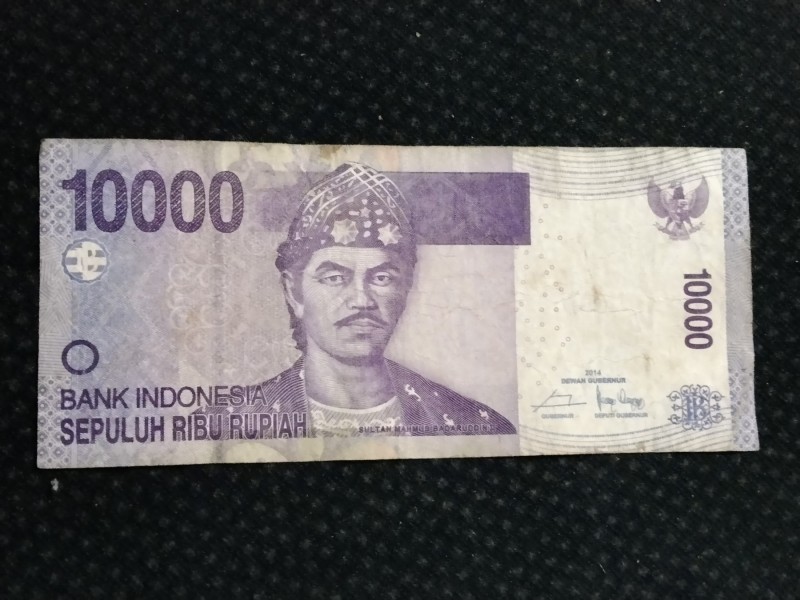 10000 rupija 2014 indonezija