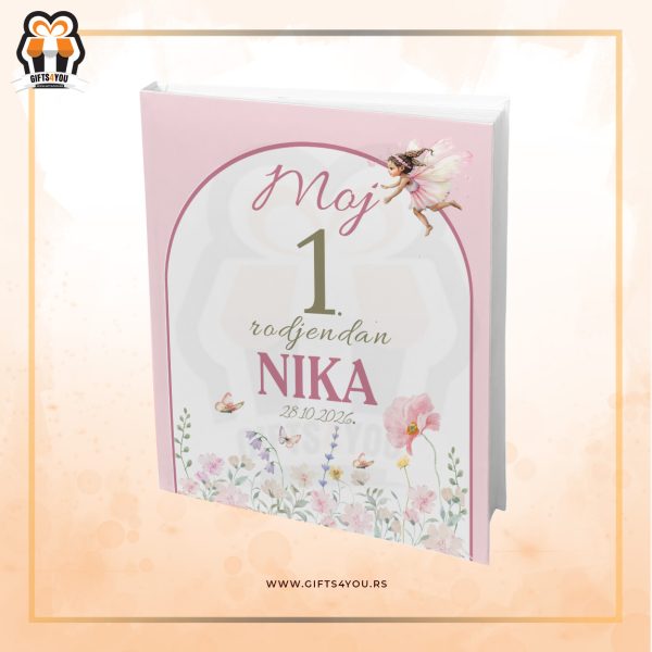 Dečiji album za slike moj prvi rođendan roze