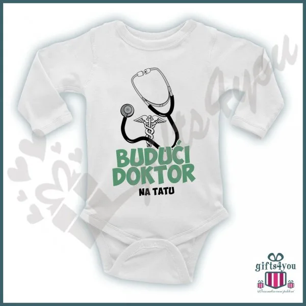 Budući doktor na tatu bodić