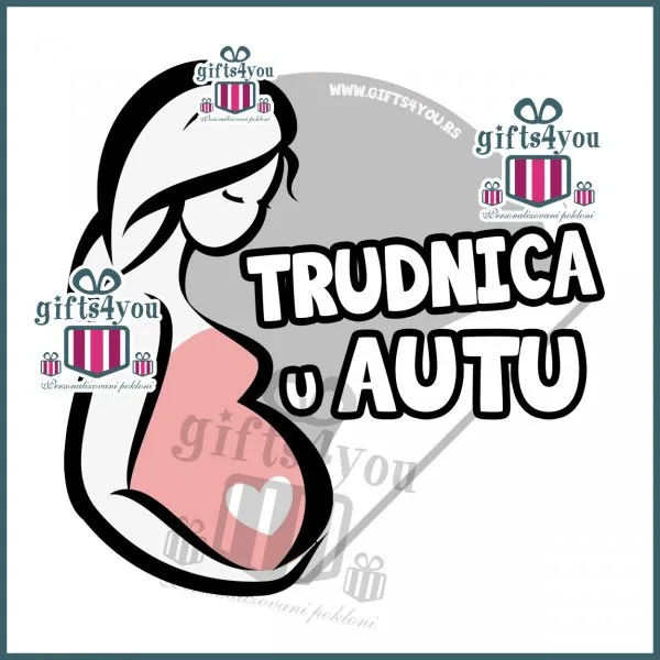 Trudnica u autu – siva
