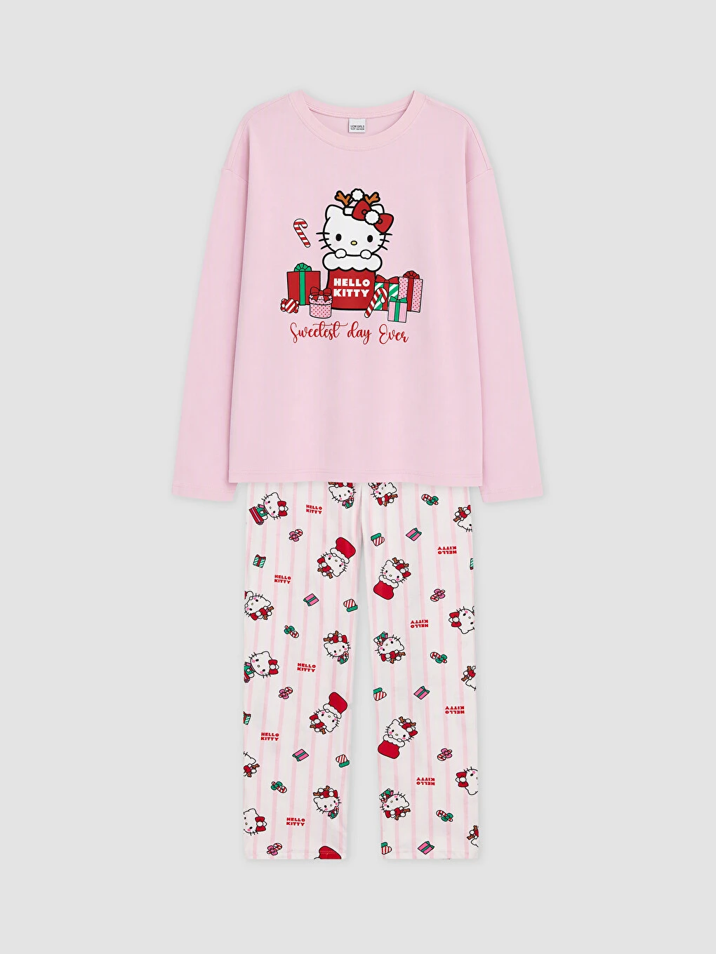 LCW Kids Hello Kitty Štampani Pidžama Komplet Za Devojčice