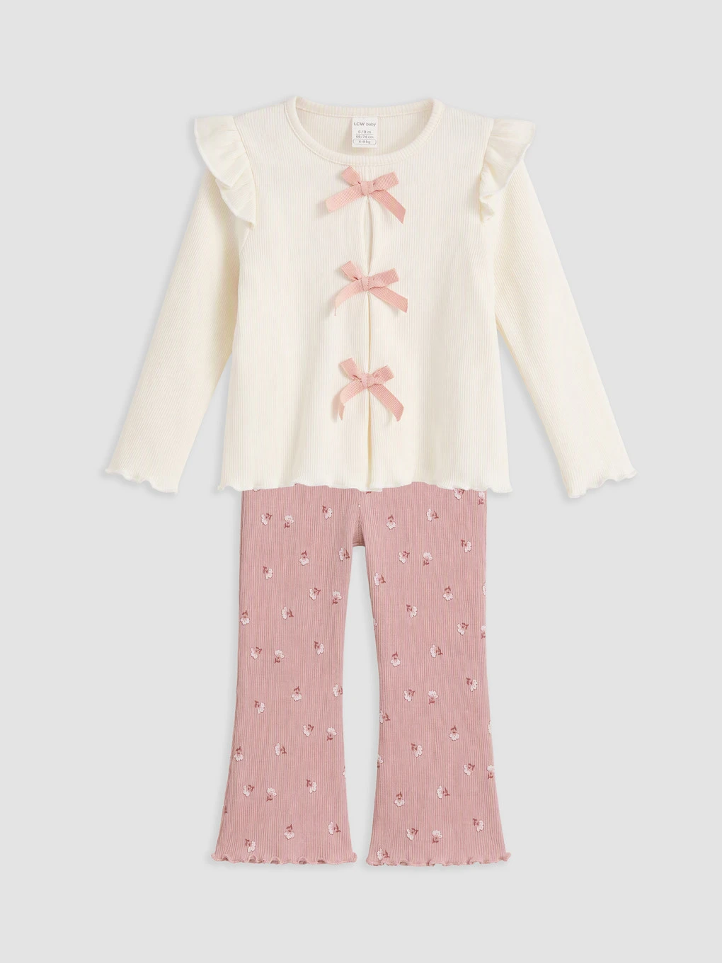 LCW baby Bluza I Helanke Za Bebe Devojčice Sa Mašnicom