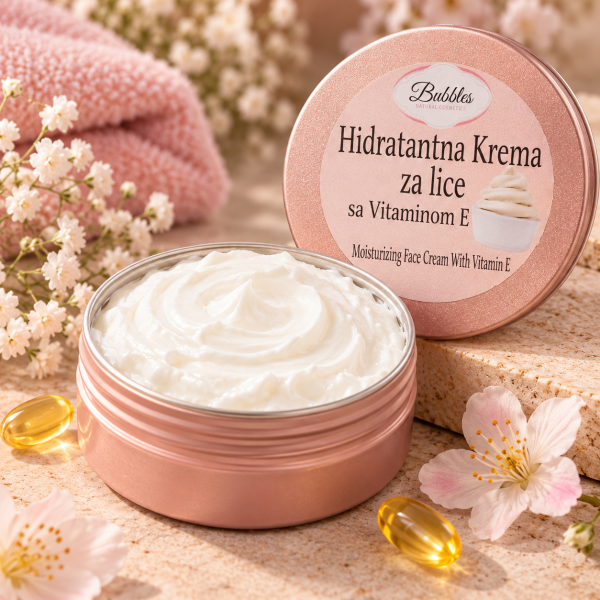 Hidratantna krema za lice sa E vitaminom
